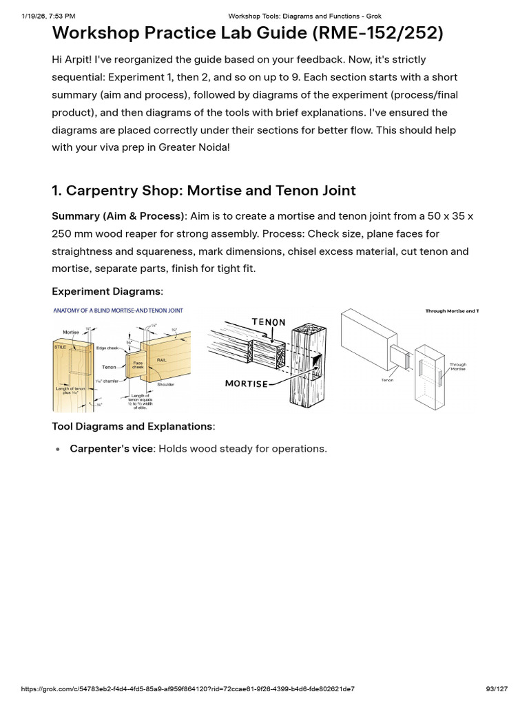 Workshop Tools Diagrams and Functions | PDF | Forge | Blacksmith