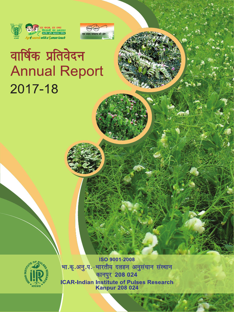Annual Report 2017-18: ICAR-IIPR Achievements | PDF | Lentil | Legume