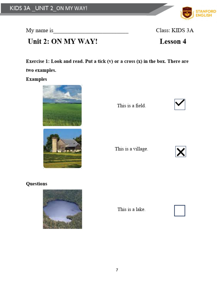 Kids 3A_Unit 2_Lesson 4 | PDF