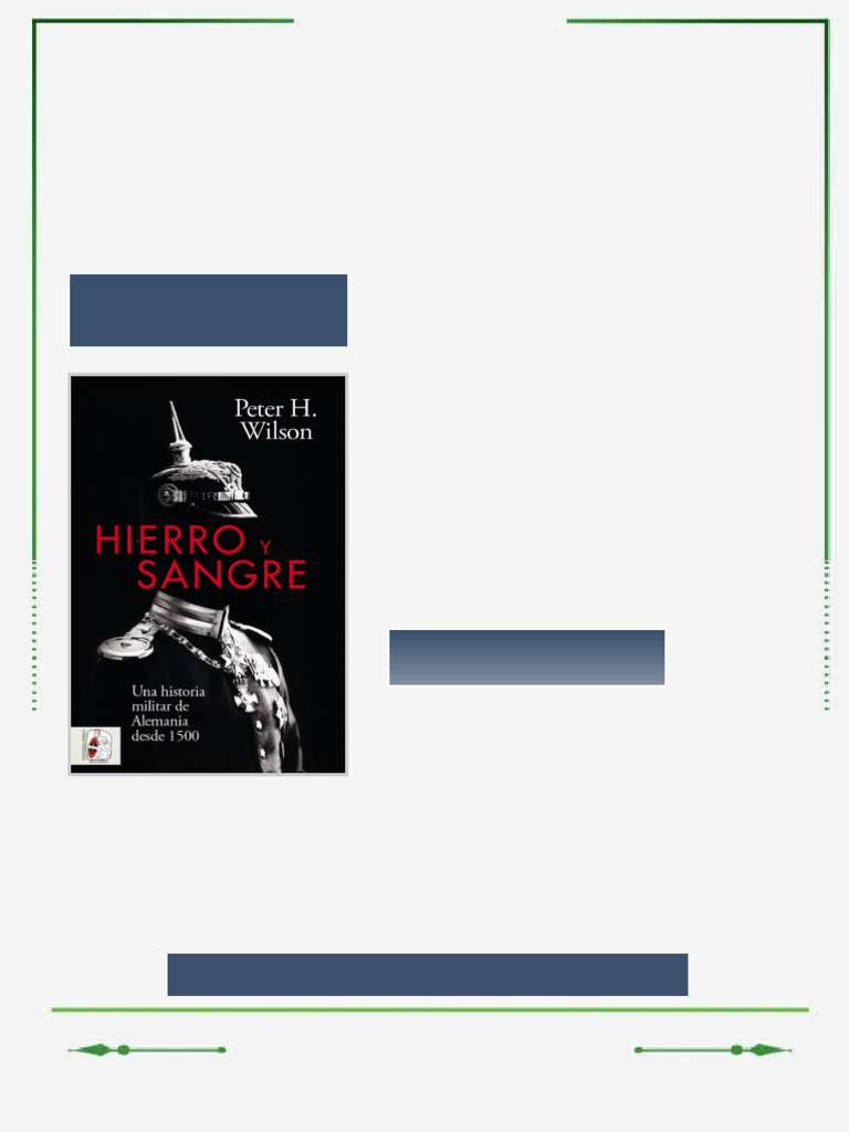 Hierro y sangre 1st Edition Peter H Wilson ebook full guide access | PDF