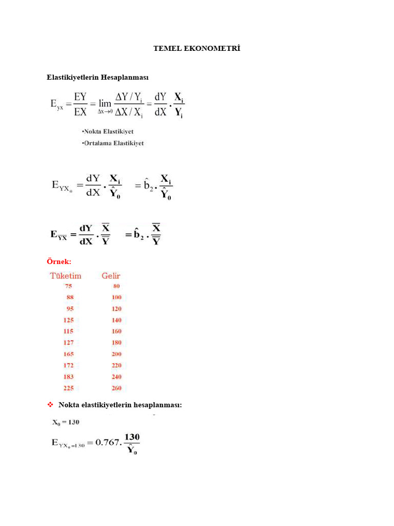 Temel Ekonometri Hafta 5 | PDF