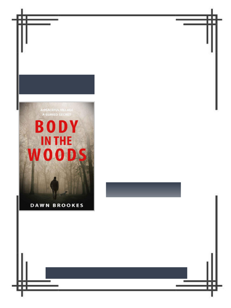 Body in the Woods Carlos Jacobi Book 1 1st Edition Dawn Brookes ...
