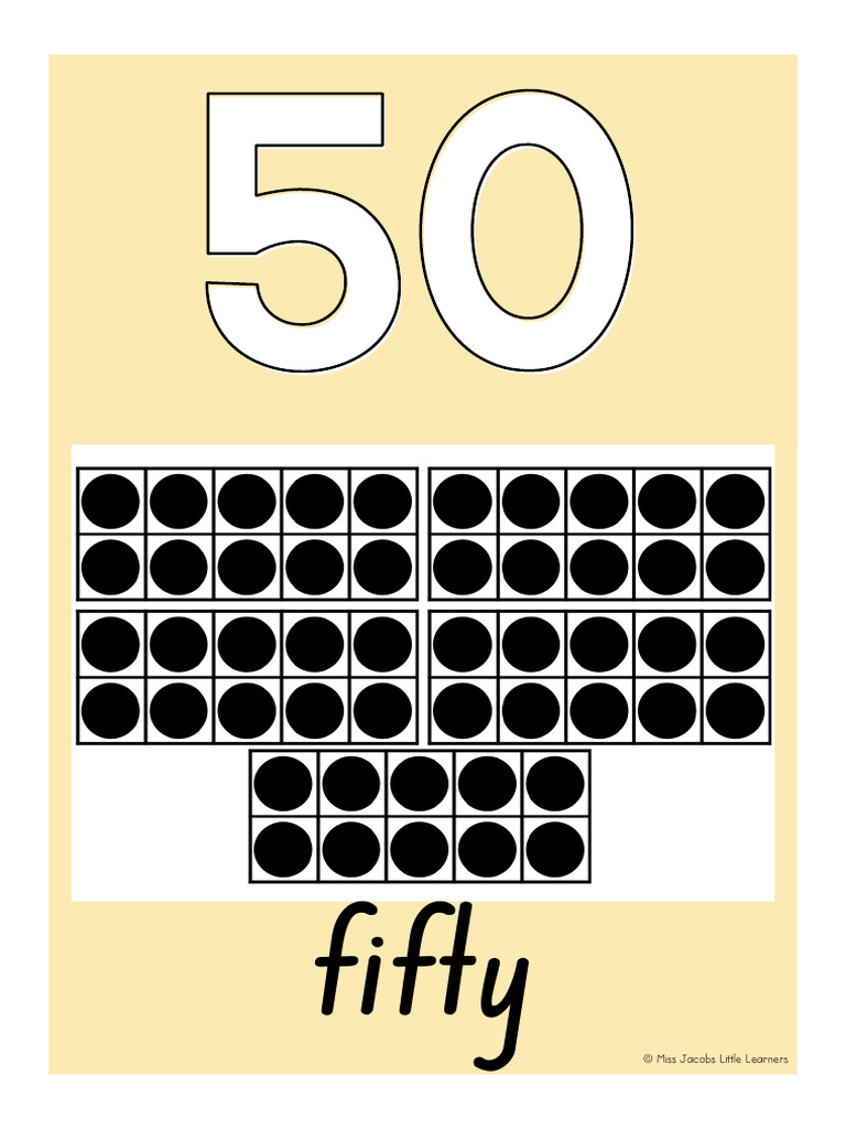 Pastels Numbers Posters Dots Across - NSW Font | PDF