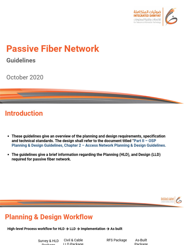 Passive Fiber Network | PDF
