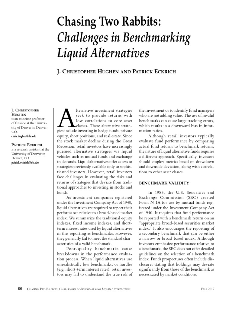 Hughen2015 - Challenges in Benchmarking Liquid Alternatives | PDF ...