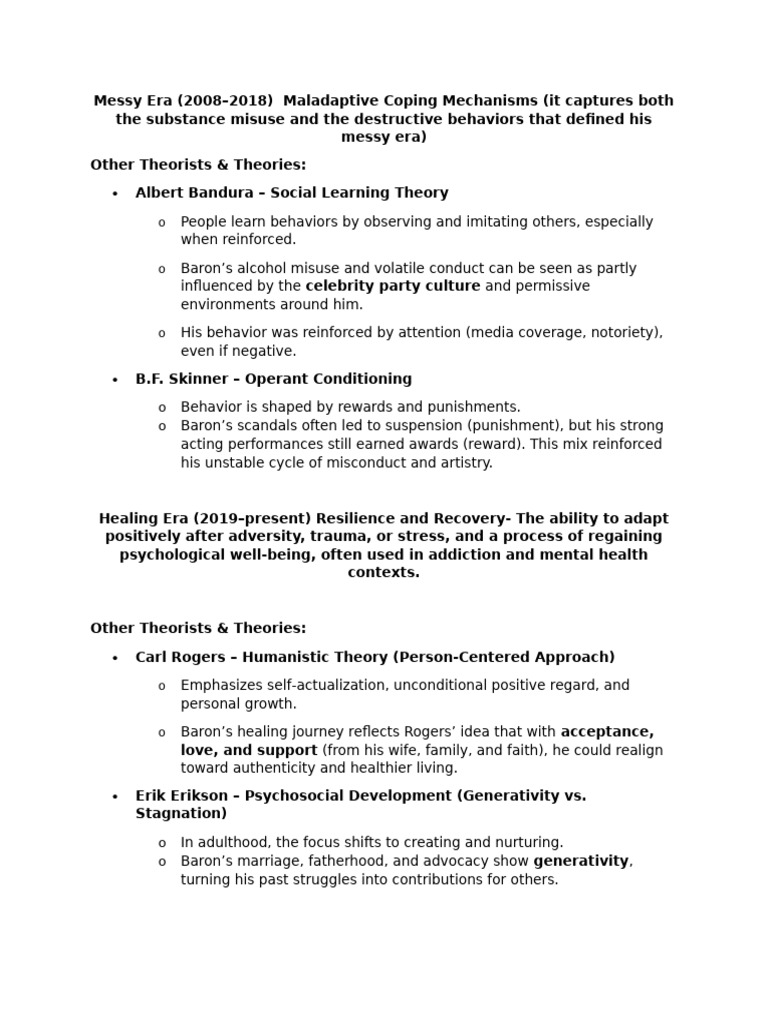 2 Theories Messy Healing Stage | PDF