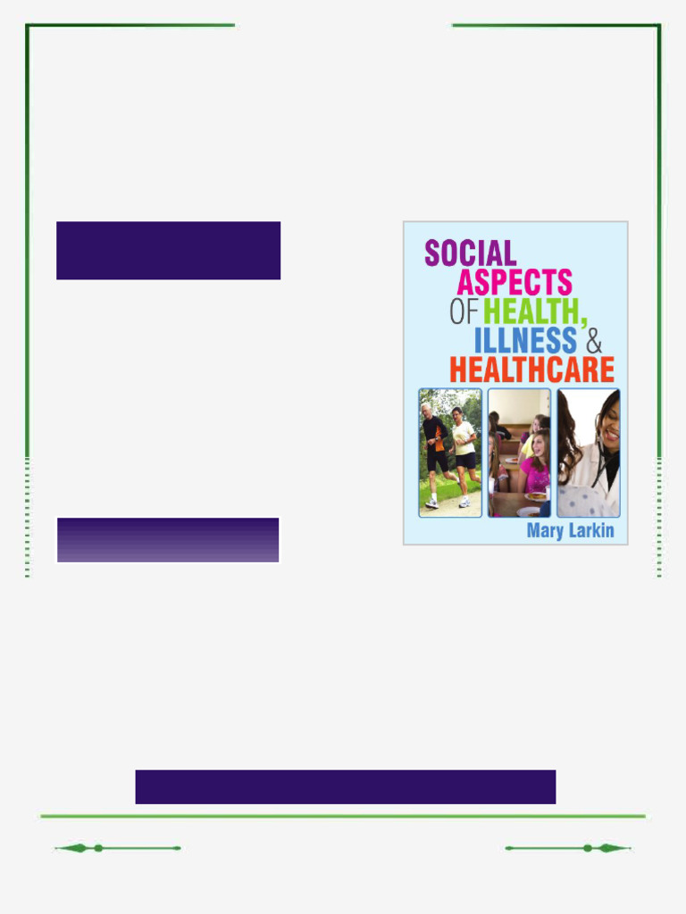 Social Aspects of Health Illness and Healthcare 1st Edition Mary Larkin ...