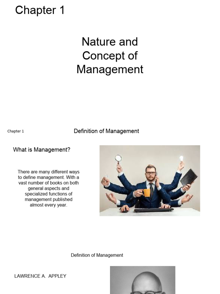Chapter 1 Nature and Concept of Management | PDF | Business
