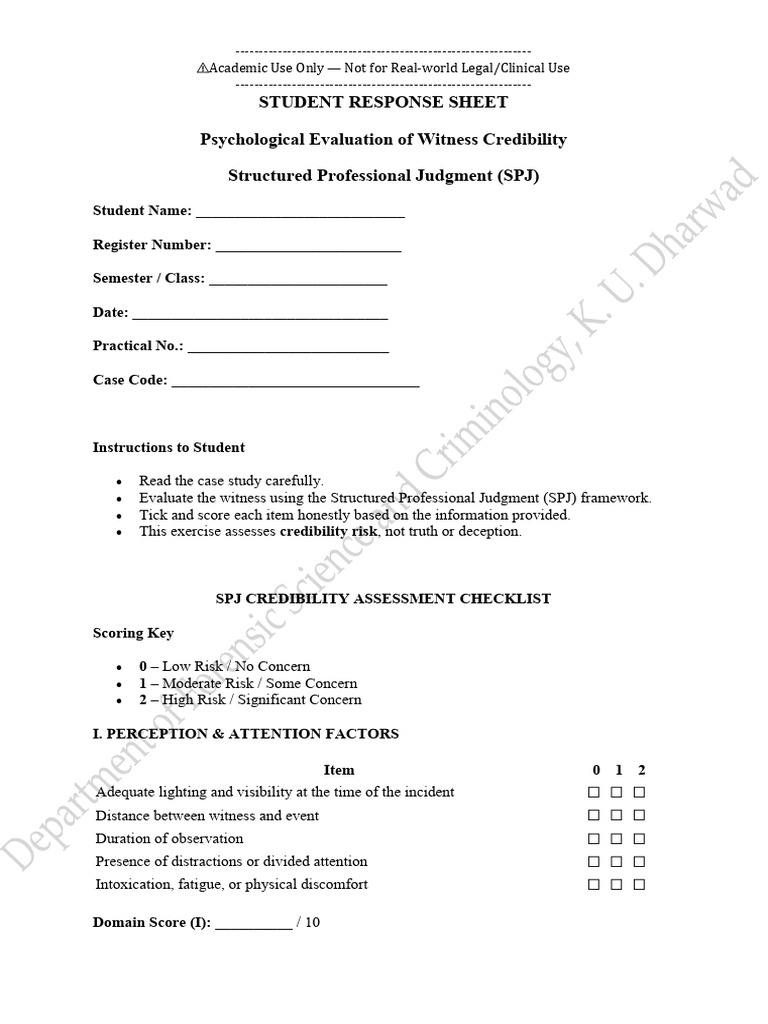Practical 12- Student Response Sheet 3 | PDF | Credibility | Risk