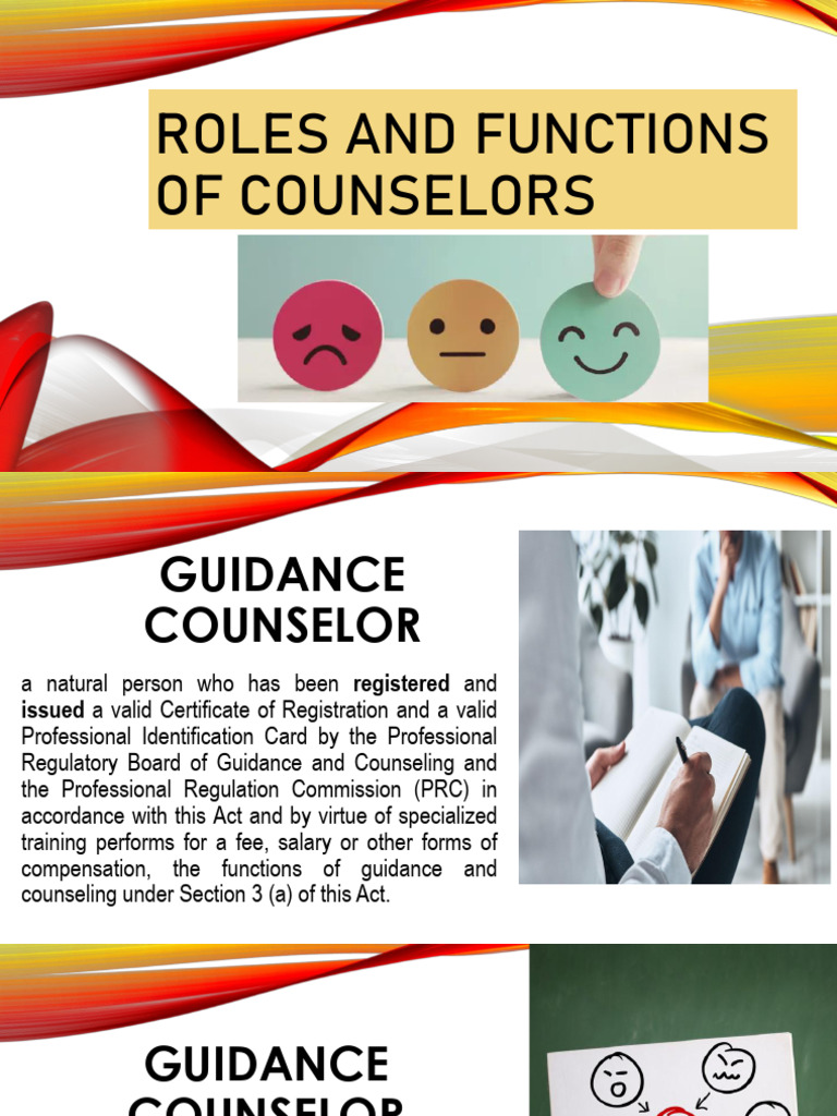 1.4 Roles and Functions of Counselors | PDF