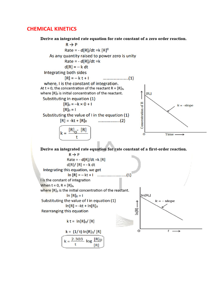 Chemical Kinetics: Rate Laws & Reactions | PDF | Reaction Rate ...