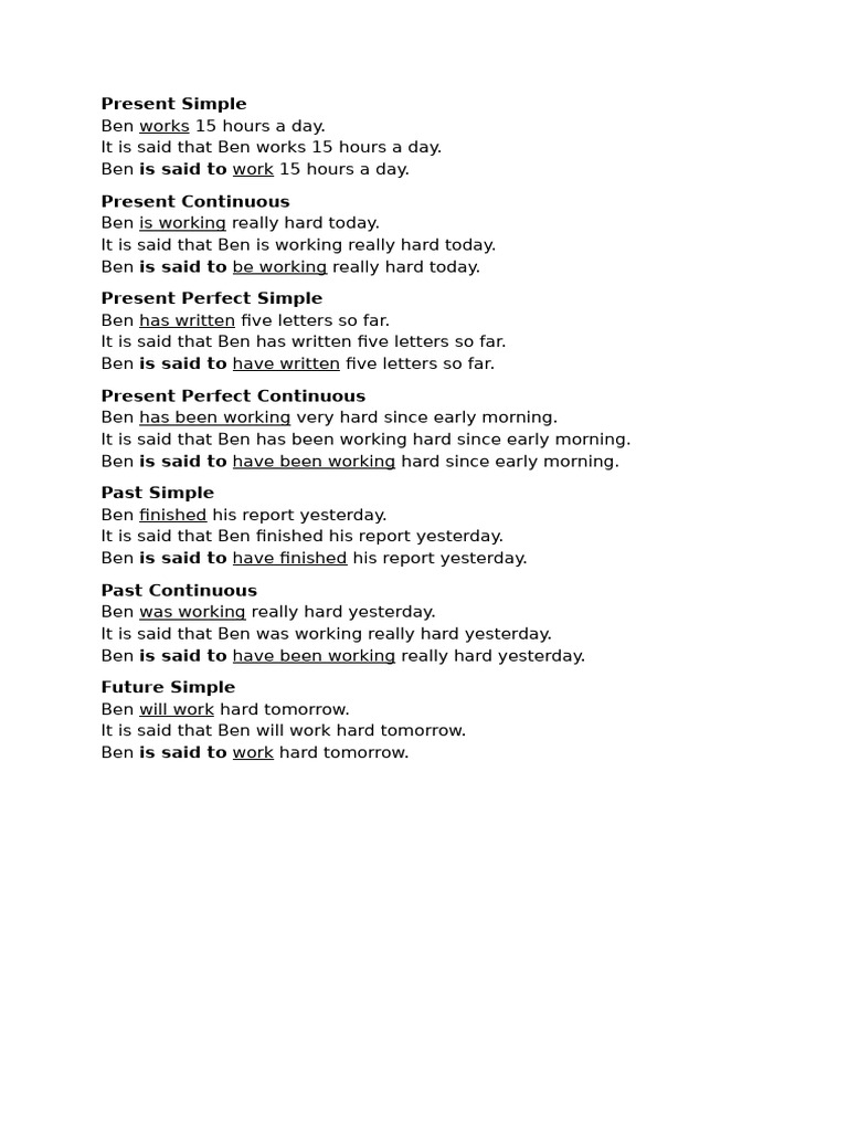 Present Simple | PDF