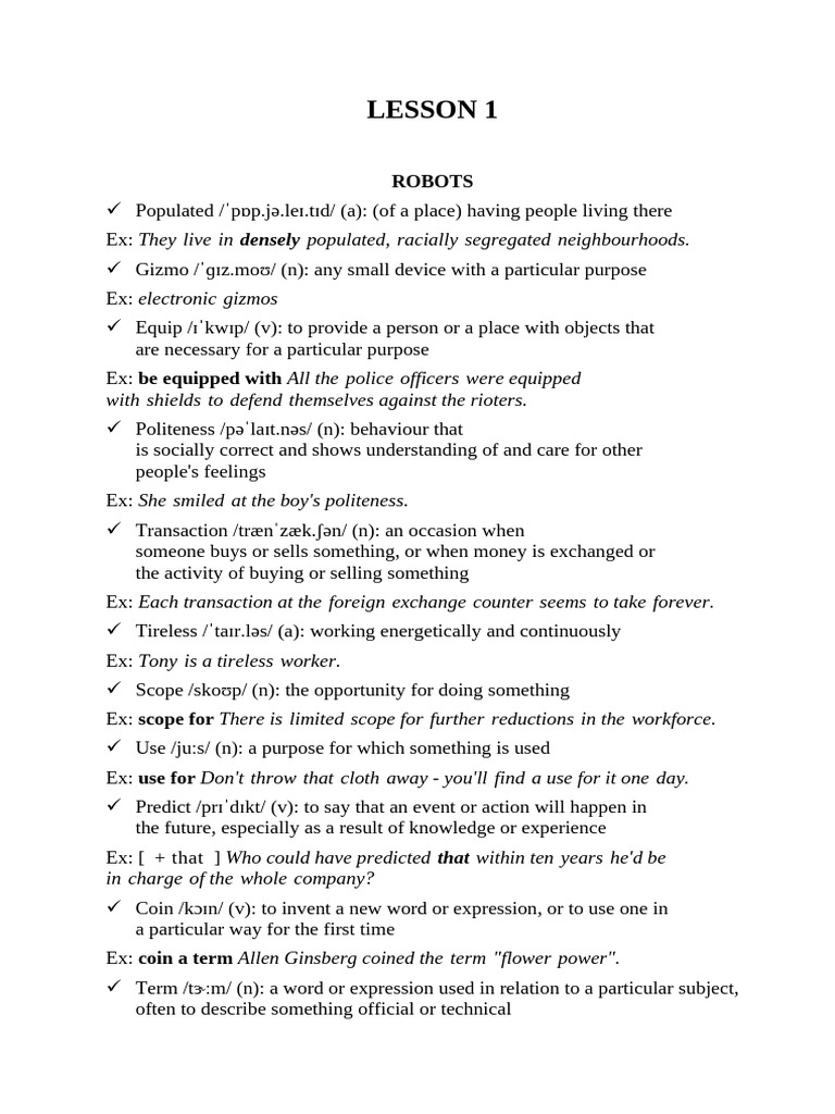 LESSON 1 | PDF