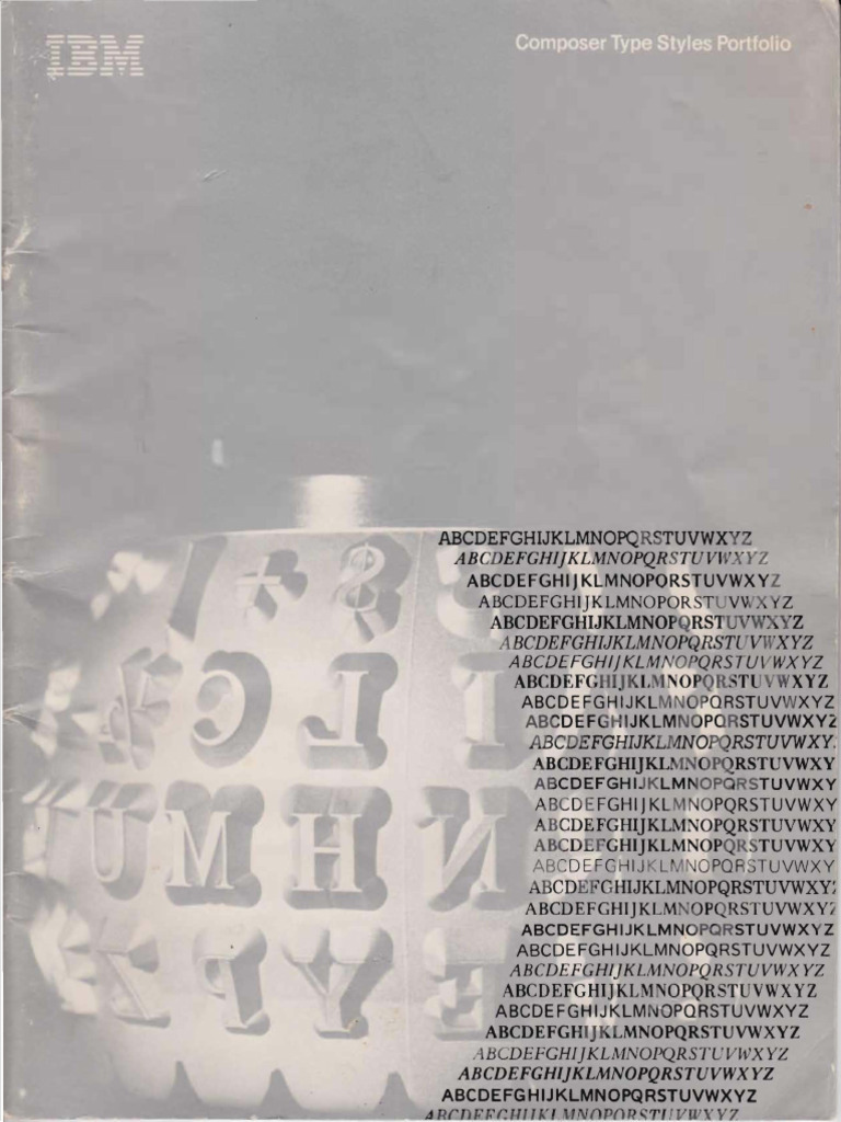 IBM Composer Typesetting Guide | PDF | Writing | Typography