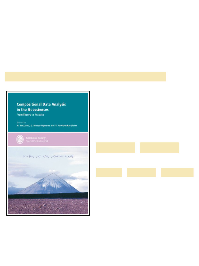 Compositional data analysis in the geosciences from theory to practice ...