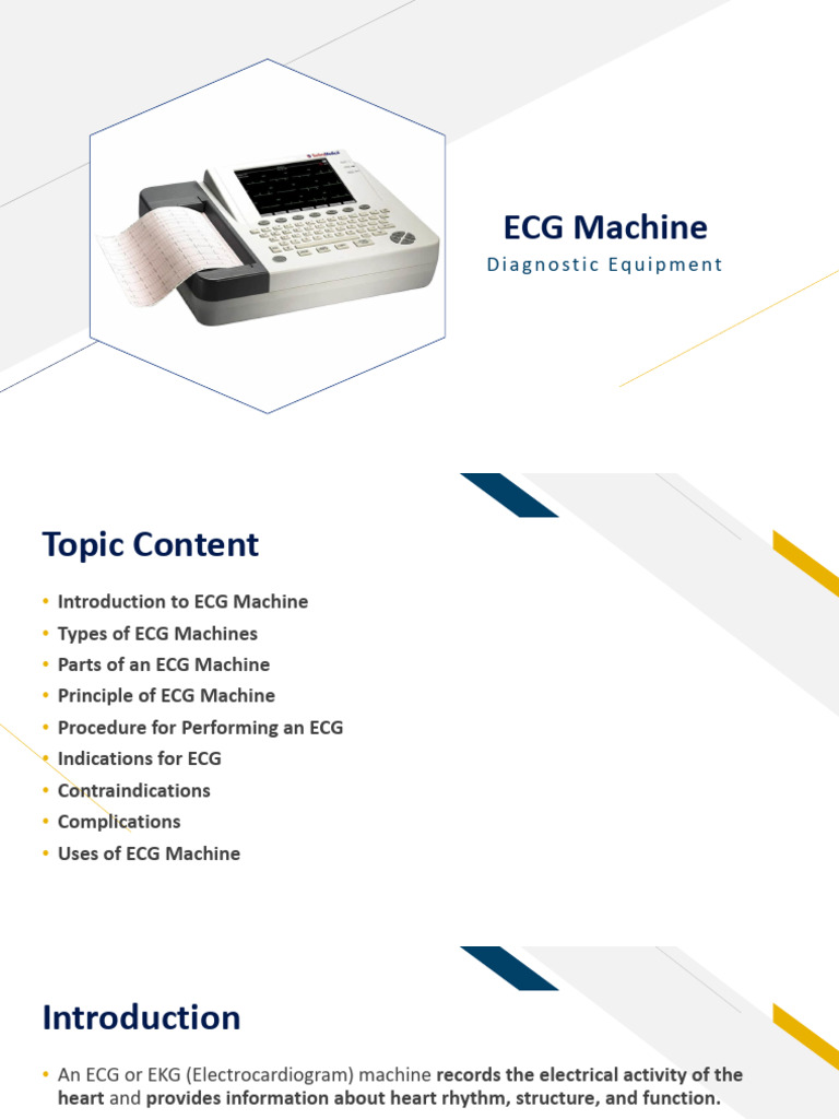 1- ECG Machine | PDF | Electrocardiography | Heart