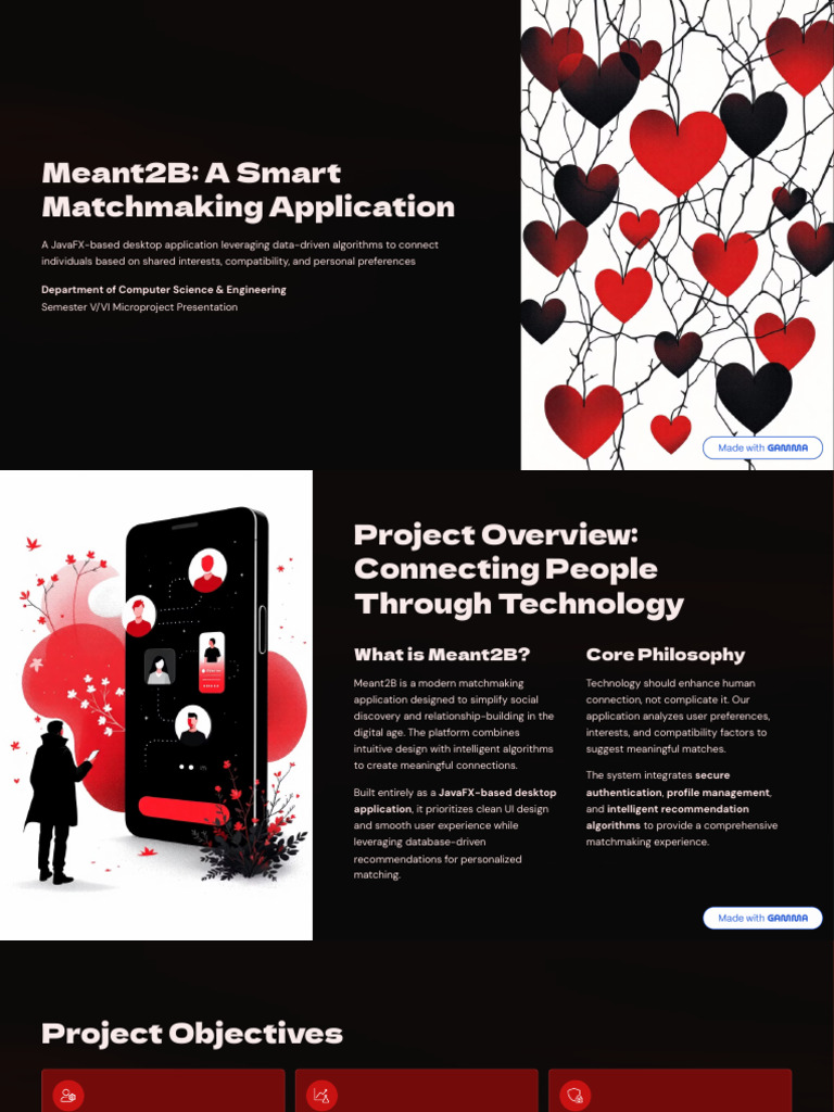 Meant2B a Smart Matchmaking Application (1) | PDF | Databases | User ...
