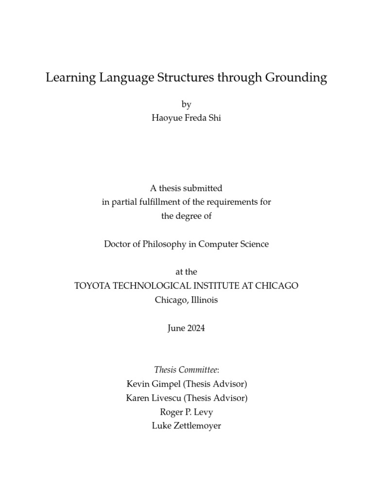 Learning Language Structures Through Grounding | PDF | Parsing | Syntax