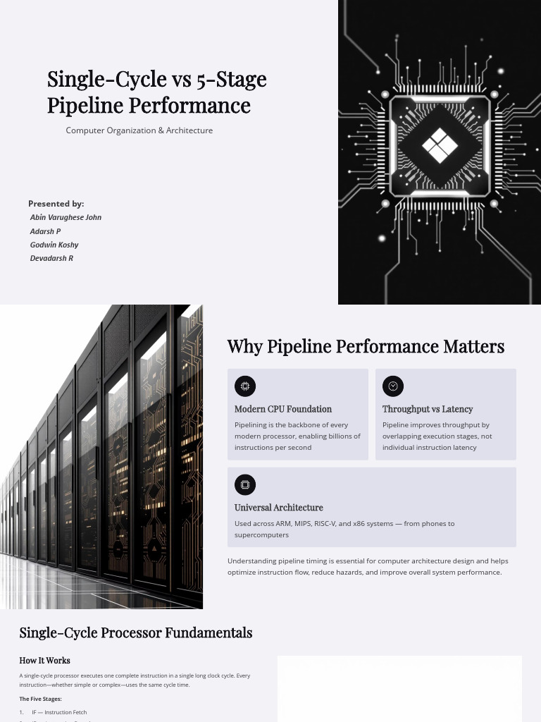 Single-Cycle-vs-5-Stage-Pipeline-Performance (3) | PDF | Central Processing Unit | Computer ...