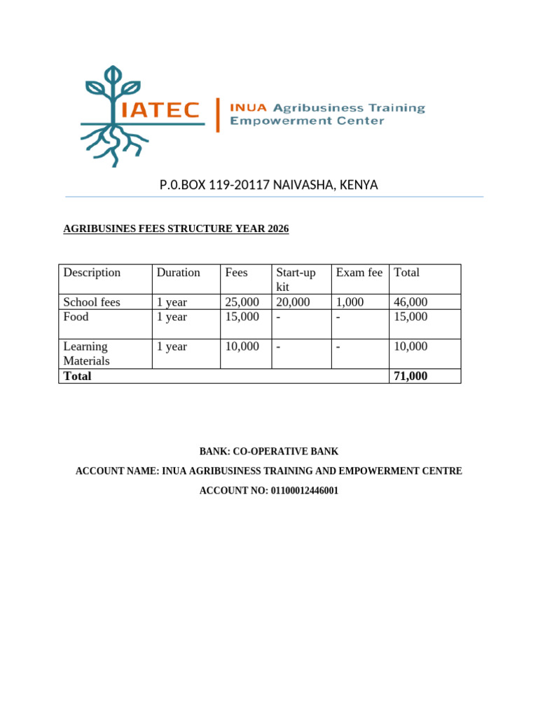 Fees Structure IATEC | PDF