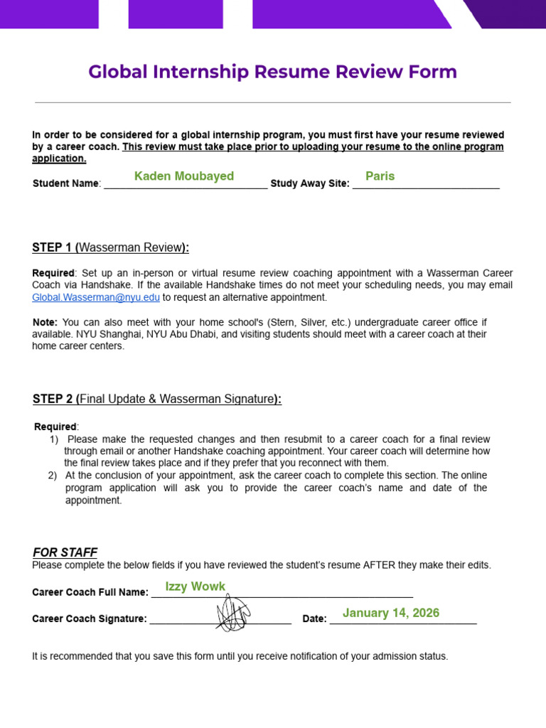 Signed Kaden GlobalResumeReview | PDF