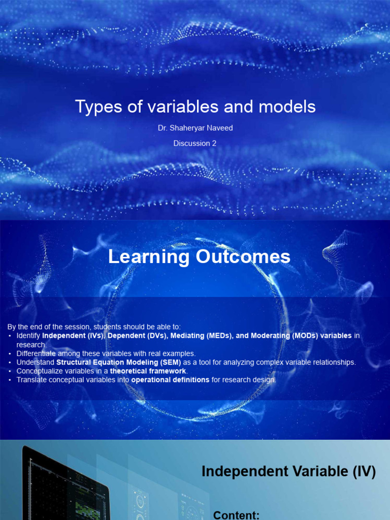 Lecture 2 Typs of Variables.pptx-2 | PDF | Concept | Project Management