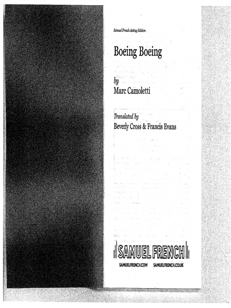 Boeing Boeing: A Comedic Exchange | PDF | Tony Award Winners | Broadway ...