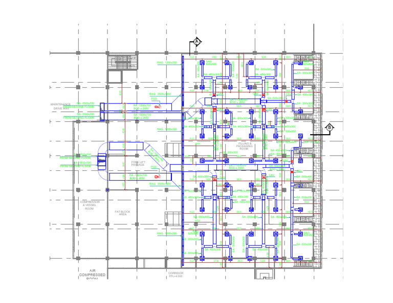 Ta3524-Rhi-13-01-Dr-h-3101_c01_ducting Layout Plan System Supply & Return First Floor Jti 2 ...