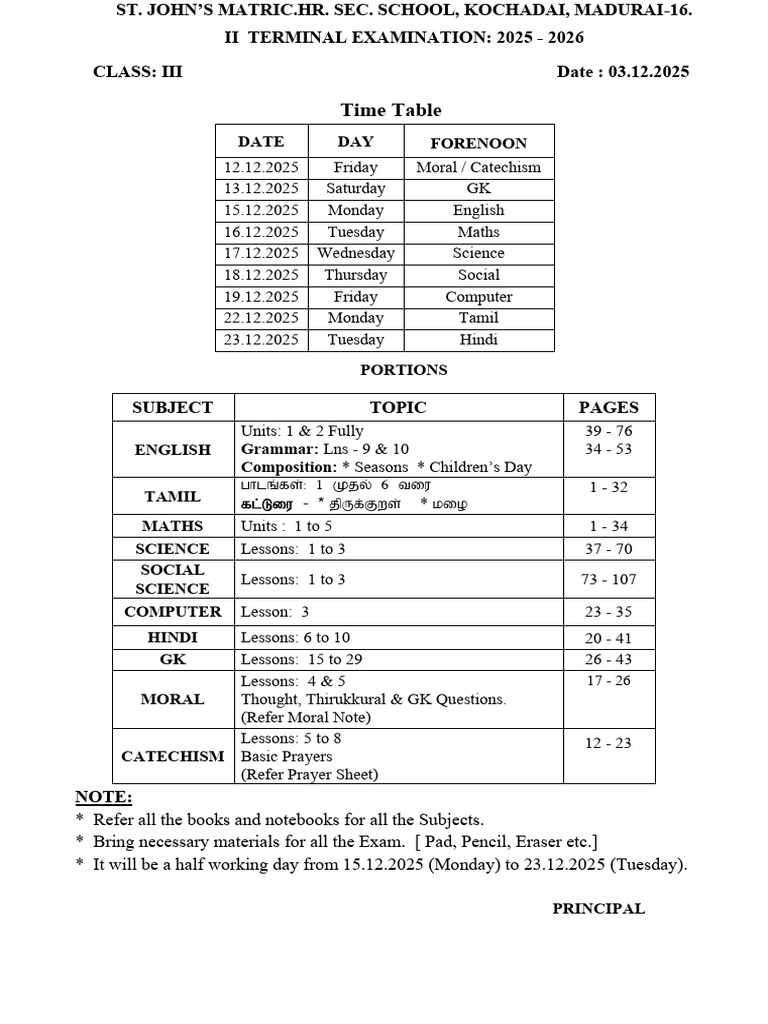 II Terminal Porttions.docx Std-III | PDF