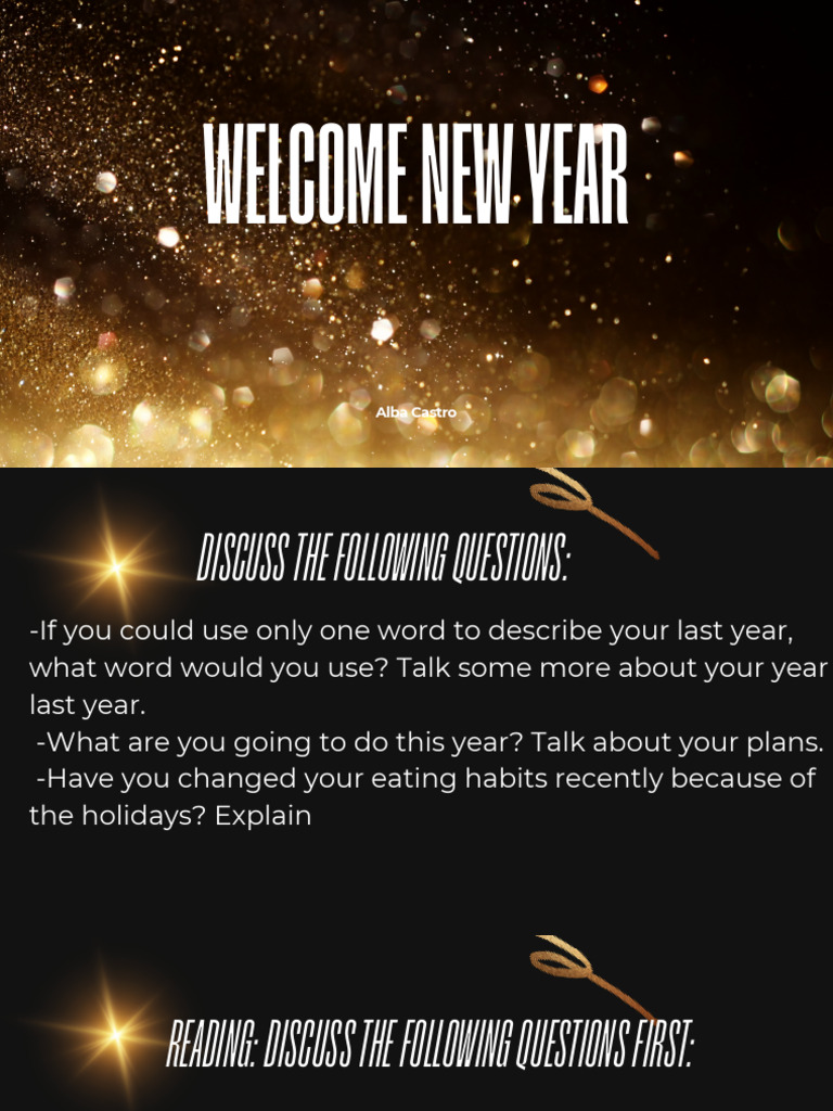 Welcome New Year | PDF