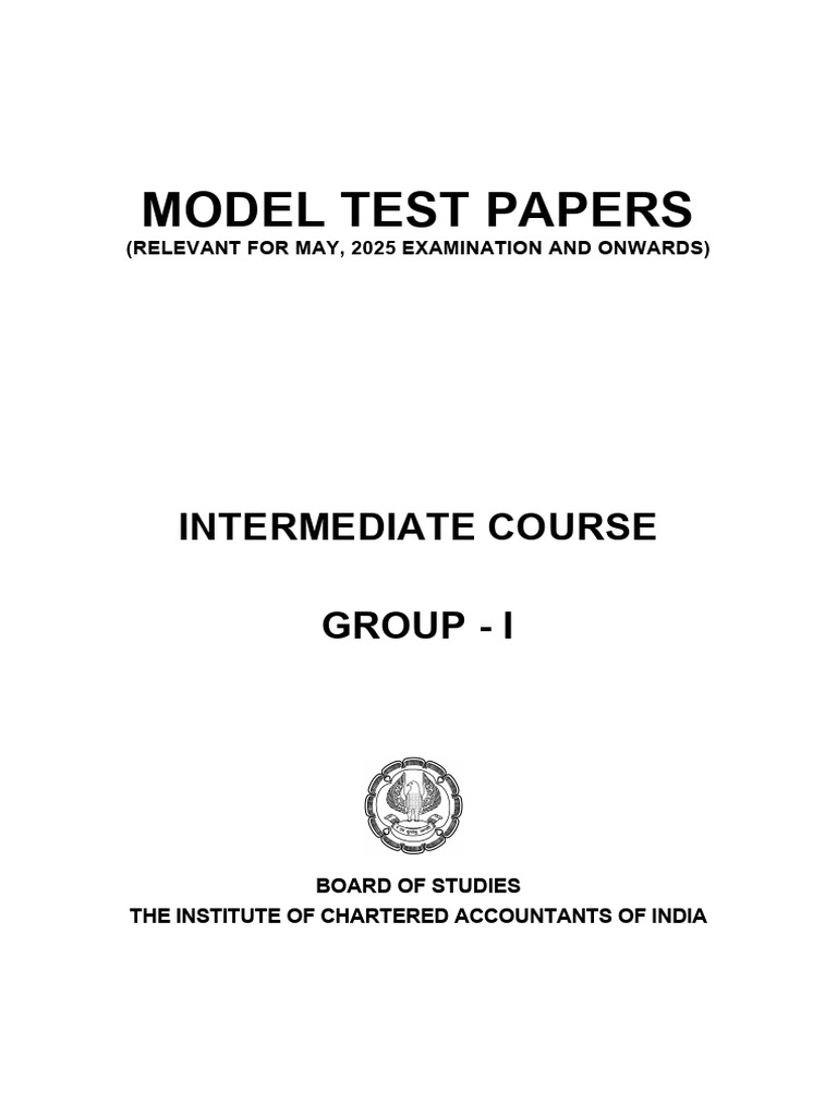 Model Test Papers G-1 | PDF | Equity (Finance) | Balance Sheet