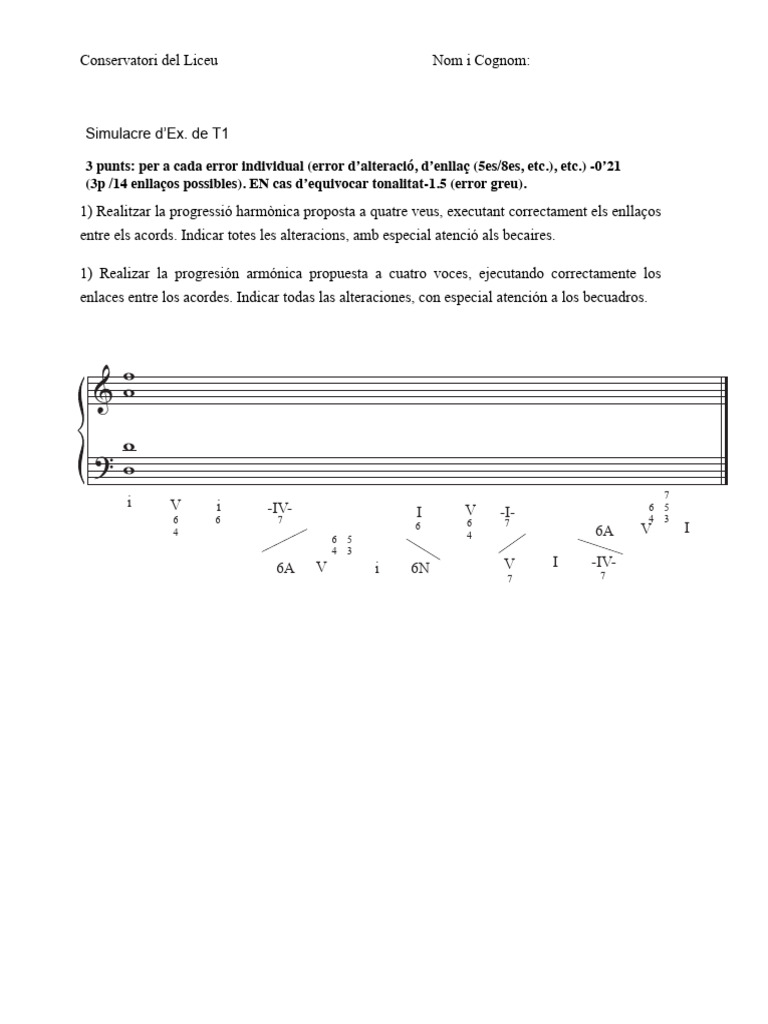 Sim Ex tècniques 1 1er Q. 2022-23 | PDF