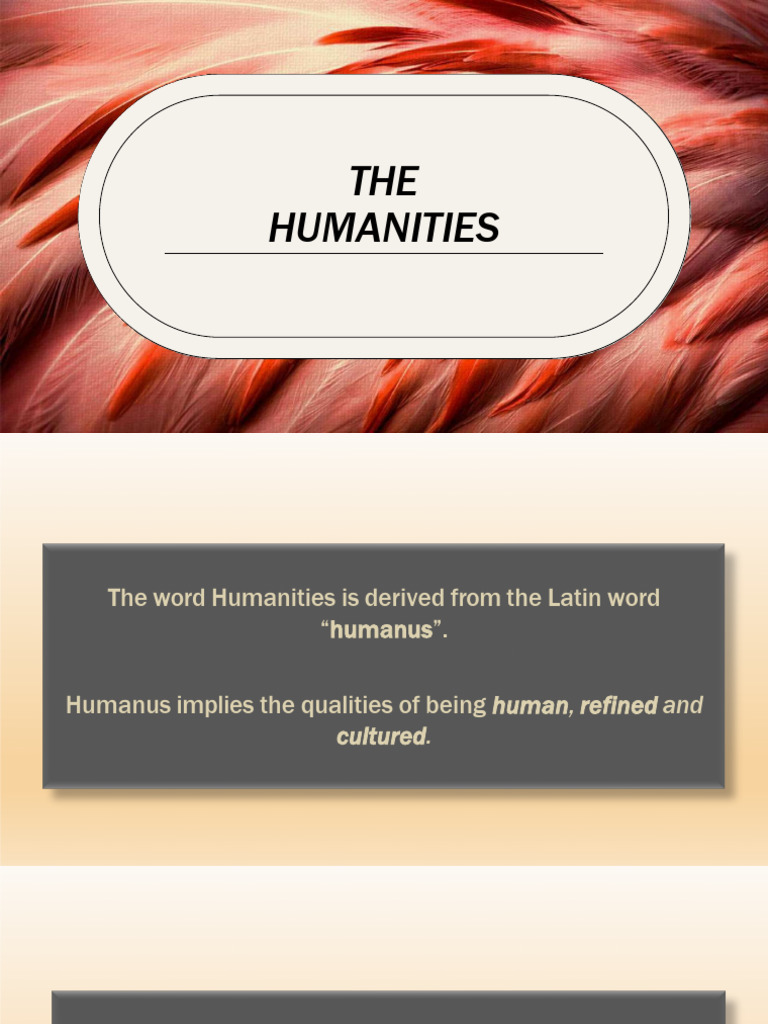 1.-Humanities-Intro | PDF | The Arts | Humanities