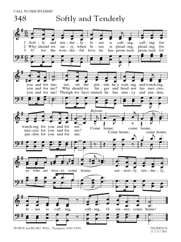 Softly and Tenderly Jesus is Calling WR348 95163 | PDF