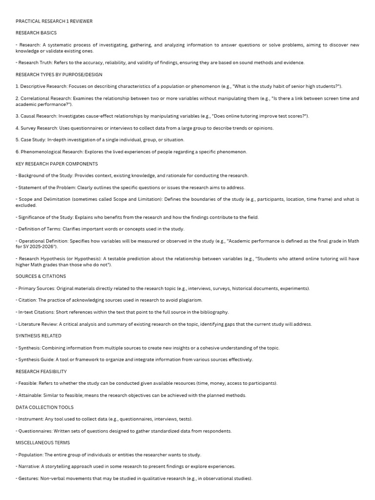 Practical Research 1 Reviewer Research Basics - Research a Systematic Proce_20260121_222100_0000 ...