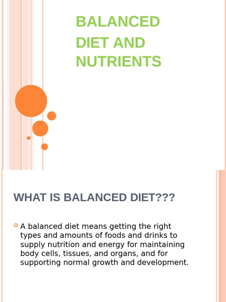 balanced-dietppt | PDF