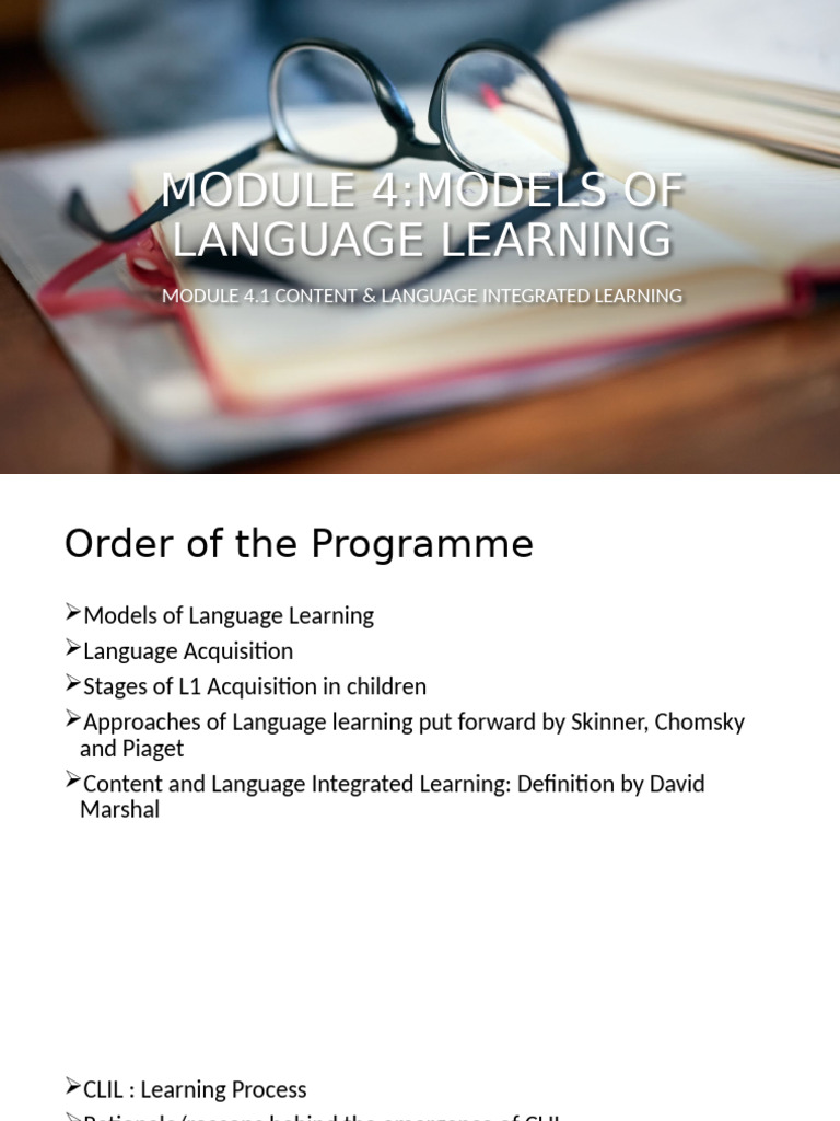 M4models of Language Learning 19th August23 | PDF | Language ...