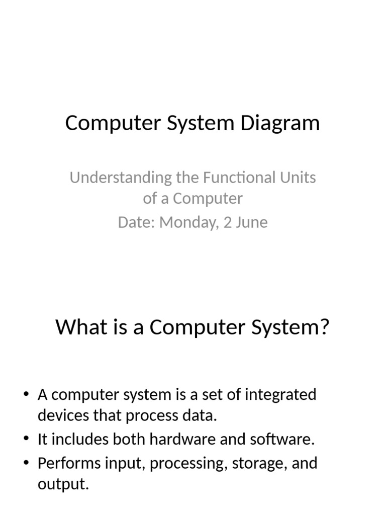 Computer System Diagram Lec | PDF | Computer Data Storage | Central ...