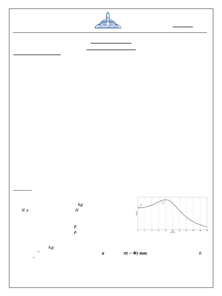 Problem Set 5 | PDF | Oscillation | Damping