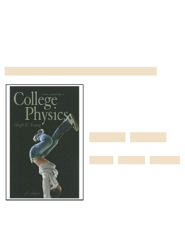 Test Bank for College Physics, 9th Edition: Hugh D. Young online ...