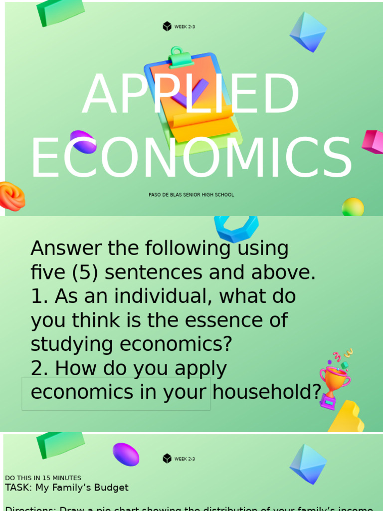 APP.eco WEEK 2 3 5 Basic Eco Problems | PDF | Economics | Science