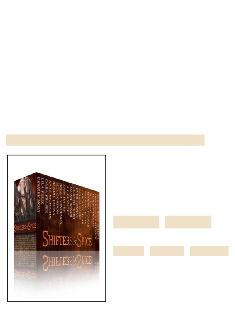 Shifters And Spice A Shifter Romance Box Set Desiree Holt Aj Bennett ...