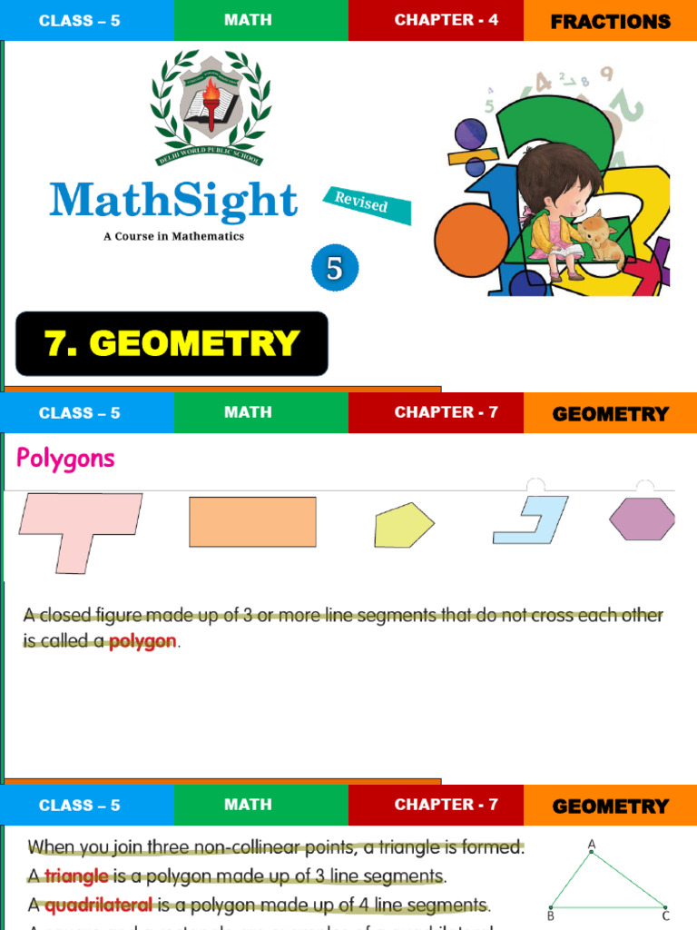 Grade 5 Chapter - 7. Geometry Exercise - 7.6 Date - 10-05-2025 | PDF | Triangle | Elementary ...