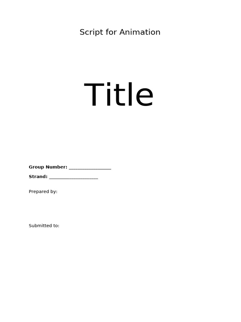 Animation Script for Buloy Play | PDF