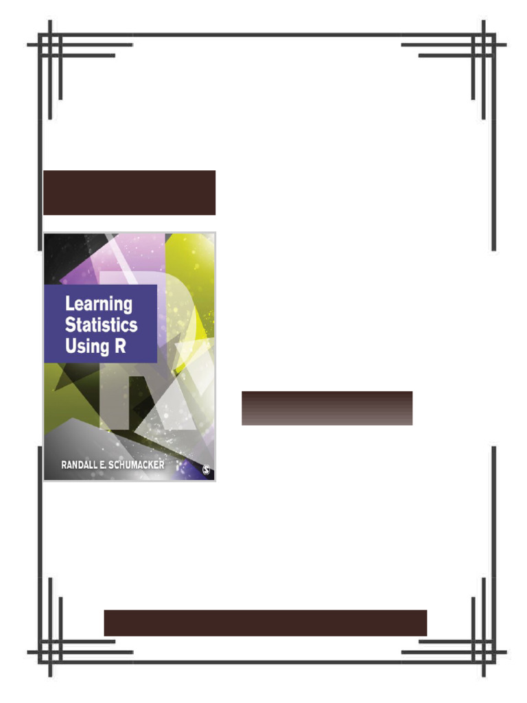 Learning Statistics Using R 1st Edition Randall E. Schumacker ebook ...