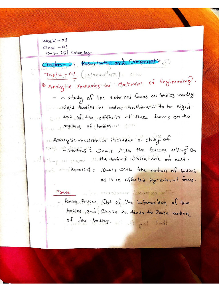 Resultant and Components (Mechanics) | PDF