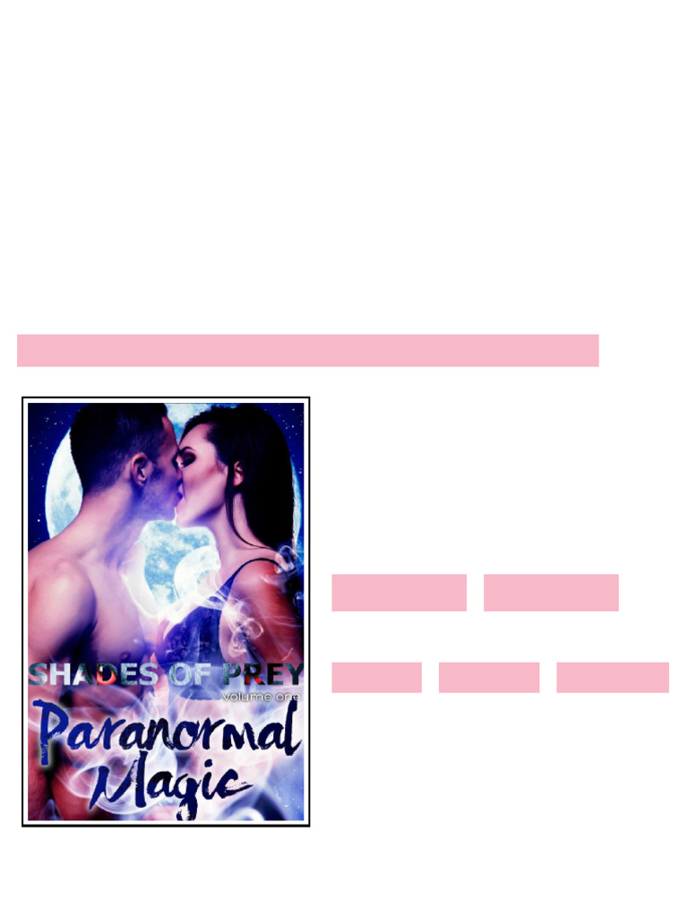 Paranormal Magic Shades Of Prey Book 1 1st Edition Margo Bond Collins ...