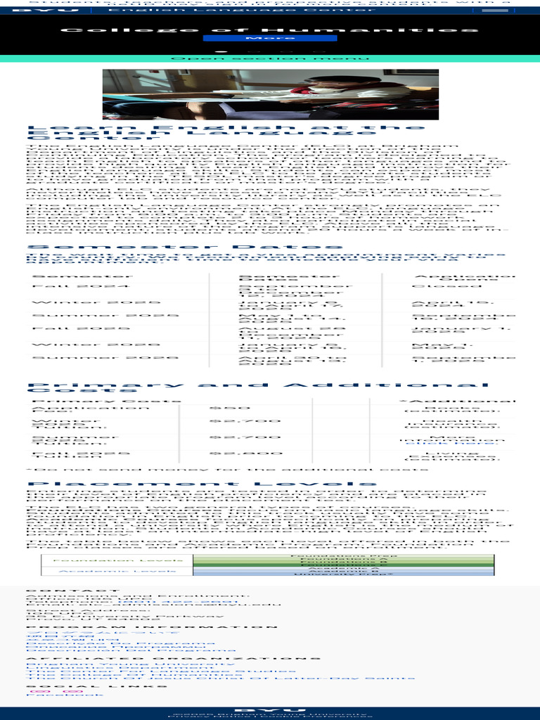 Home - English Language Center (ELC) | PDF | Learning