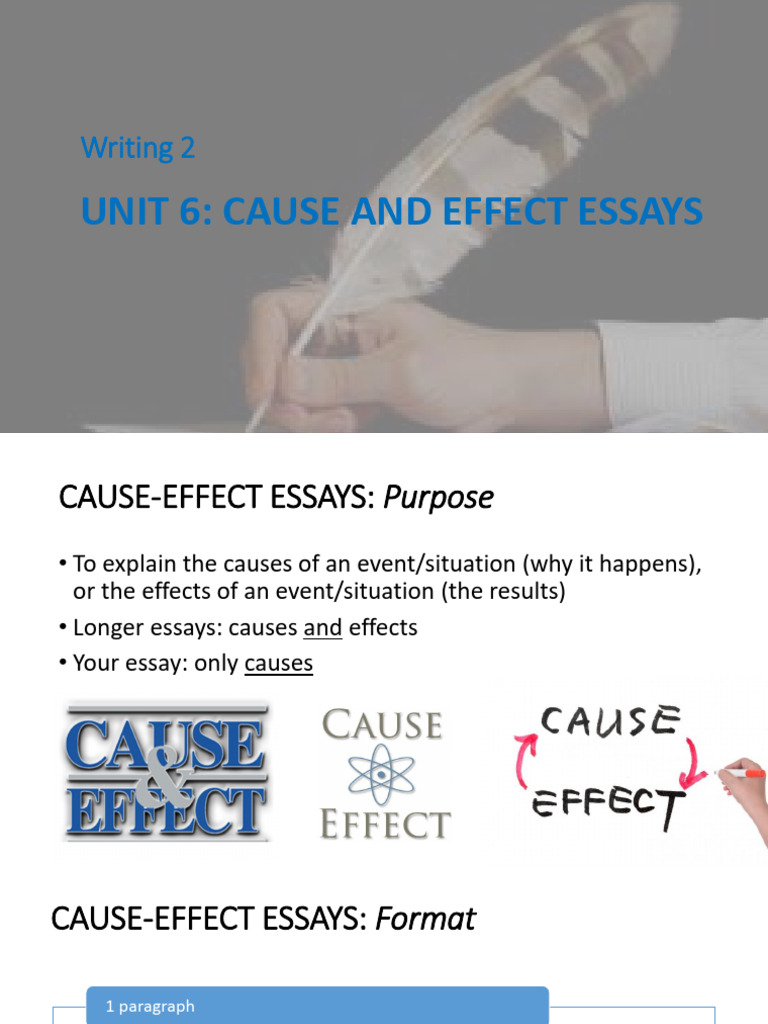 Cause-Effect Essay Writing Guide | PDF | Essays | Causality