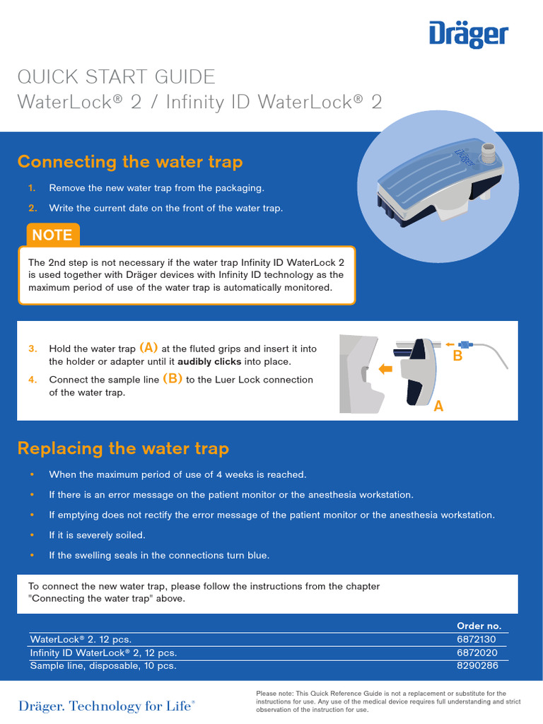 Waterlock2 Quick Start Quide DMC 102313 en Master | PDF | Medicine
